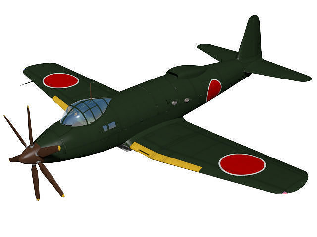 Yokosuka R2Y Keiun 3D model | CGTrader