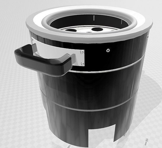 Jiko- A cooker stove that runs on charcoal free 3D model | CGTrader