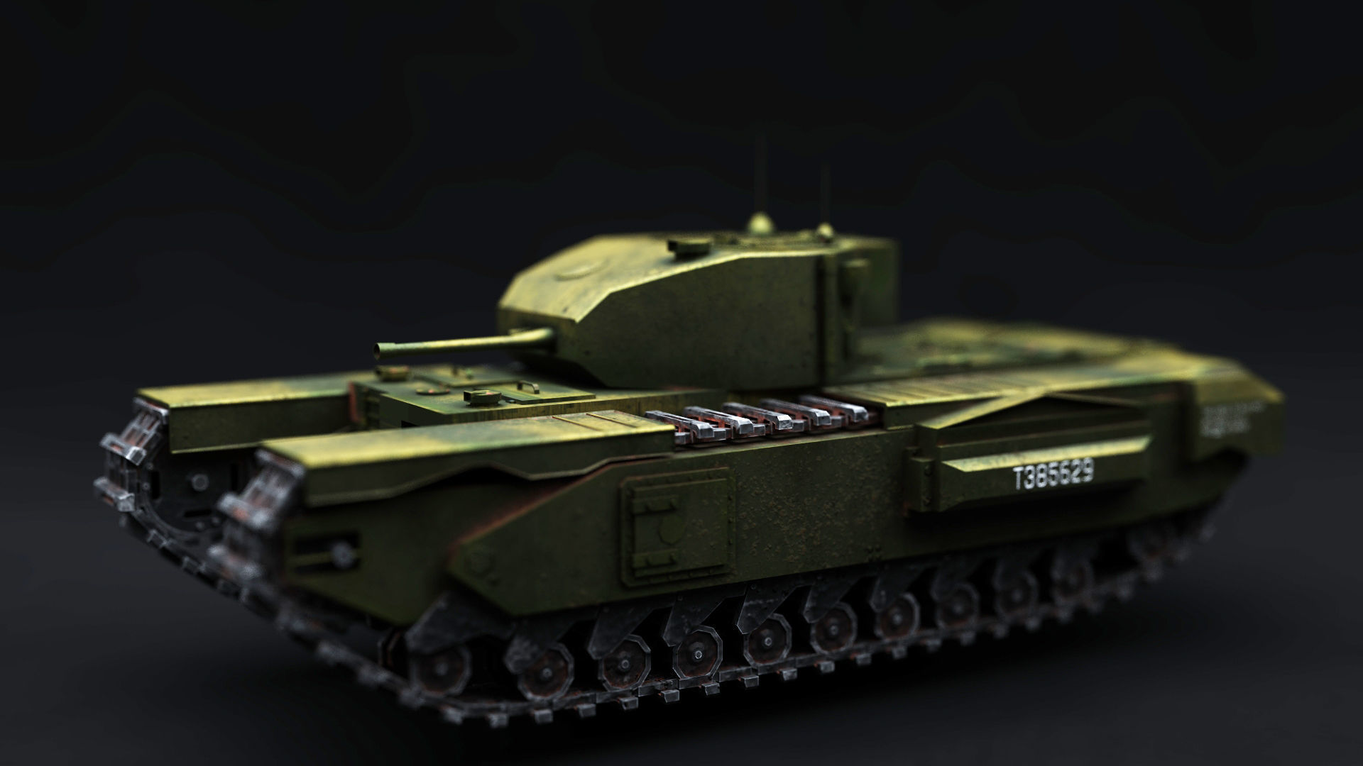 3D model Churchill Tank VR / AR / low-poly | CGTrader