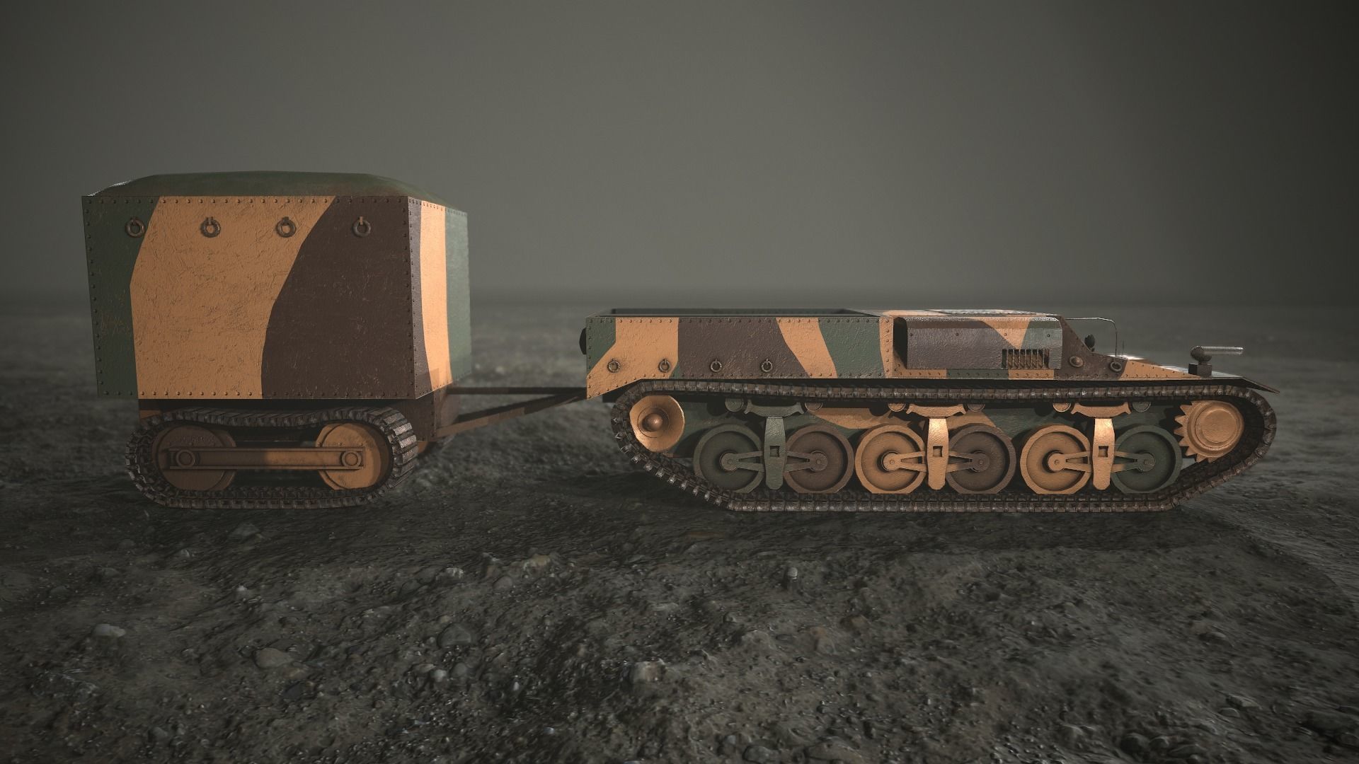3D model Lorraine 37L Tank VR / AR / low-poly | CGTrader