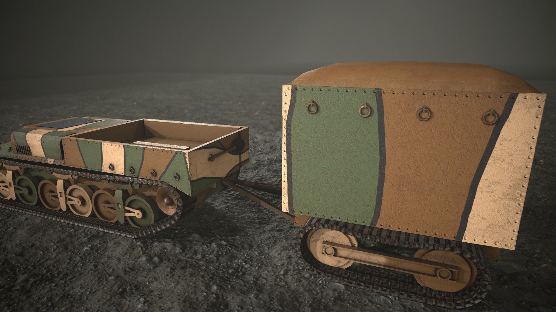 3D model Lorraine 37L Tank VR / AR / low-poly | CGTrader