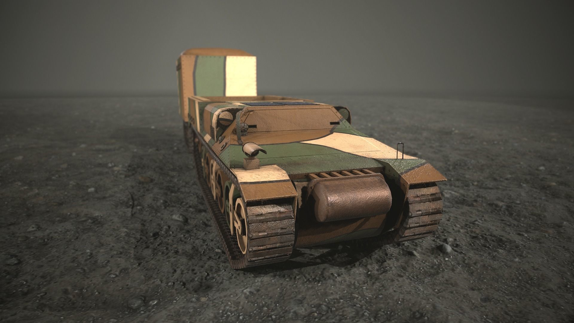 3D model Lorraine 37L Tank VR / AR / low-poly | CGTrader