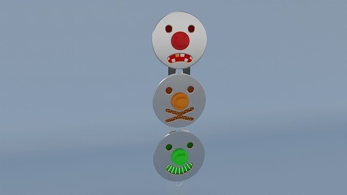 Steampunk traffic light 3D model | CGTrader