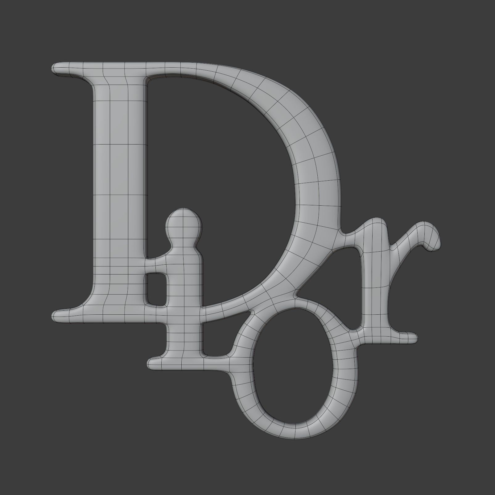 Dior Logo 3D model | CGTrader