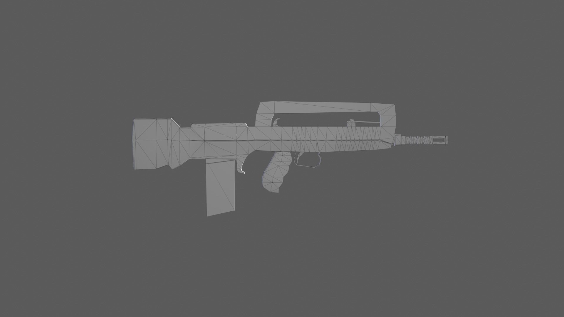 FAMAS Rifle Rigged Weapon free VR / AR / low-poly 3D model rigged ...