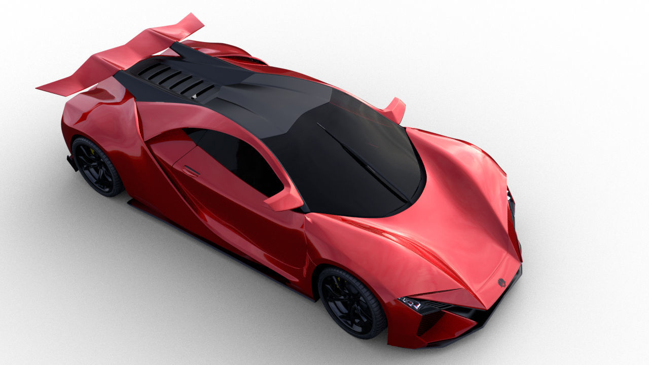 Concept 2 Super sport car 3D model | CGTrader