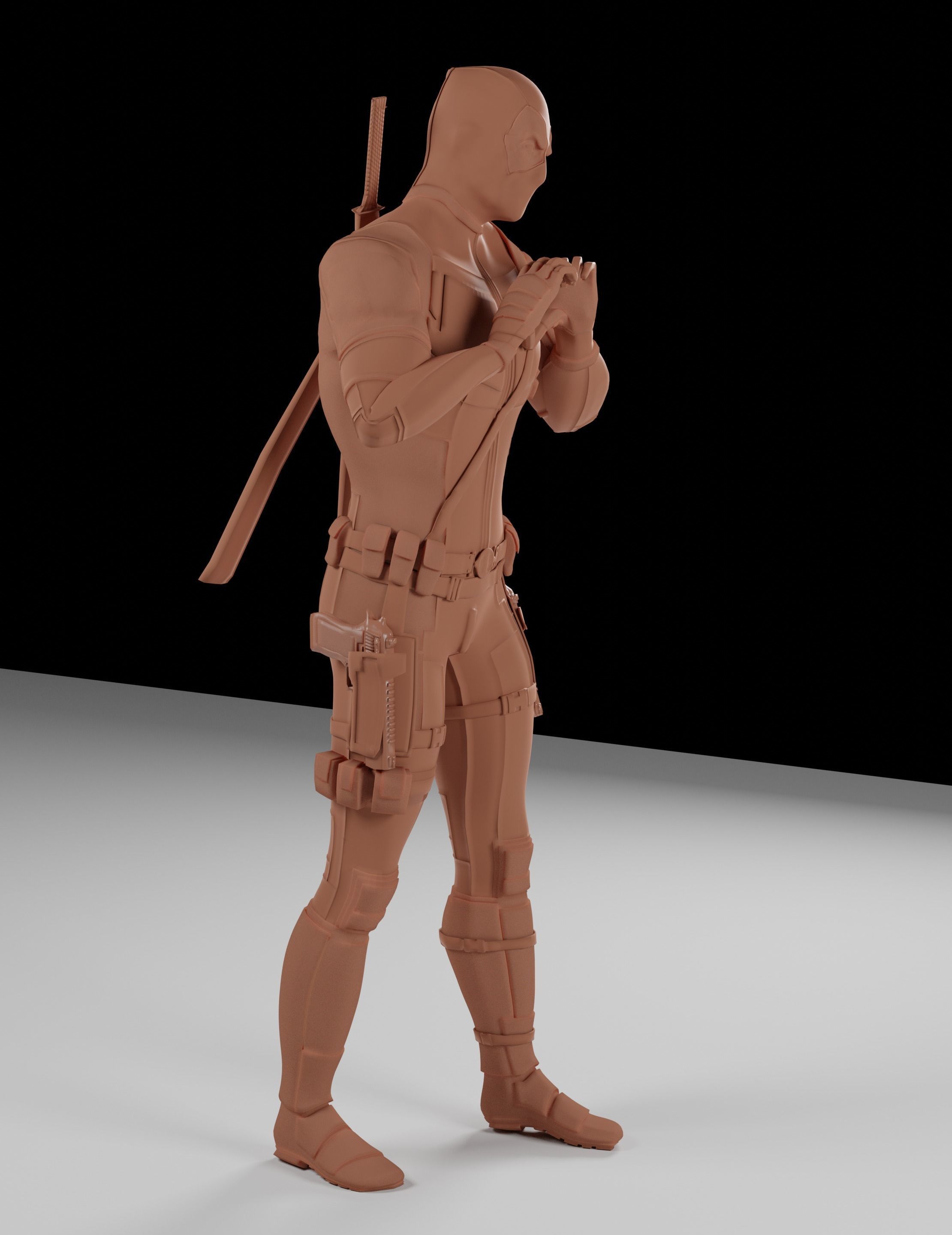 DEADPOOL with love 3D model 3D printable | CGTrader