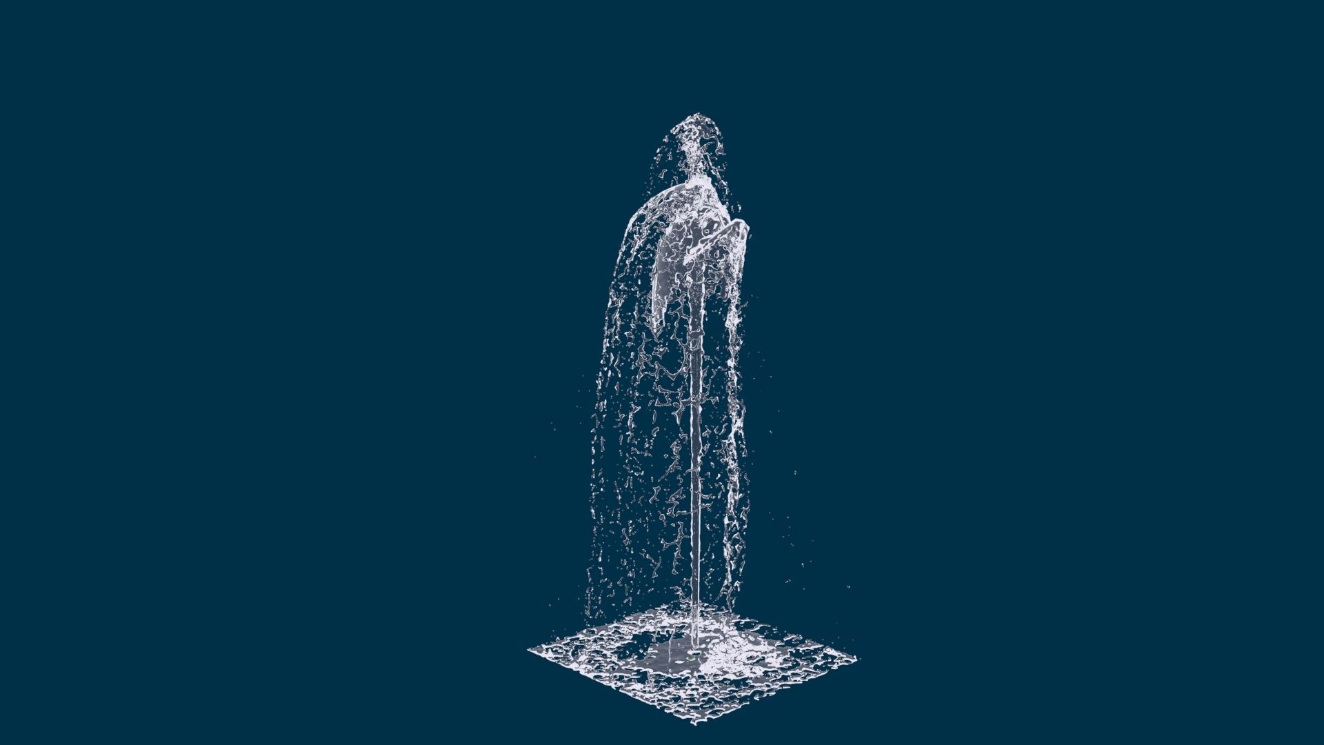 Realistic Water Fountain Loop Animation 7 3D model animated | CGTrader