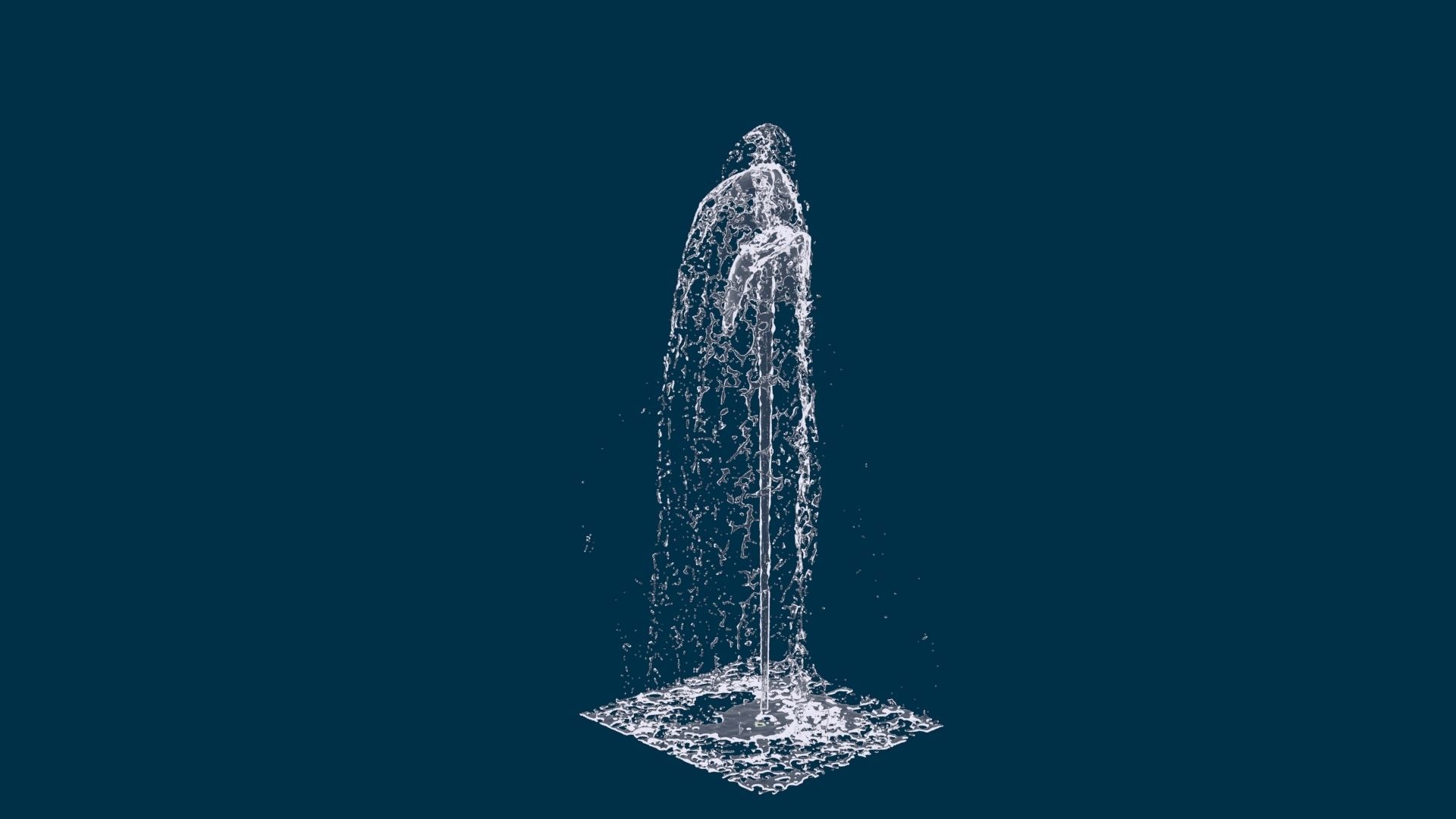 Realistic Water Fountain Loop Animation 7 3D model animated | CGTrader