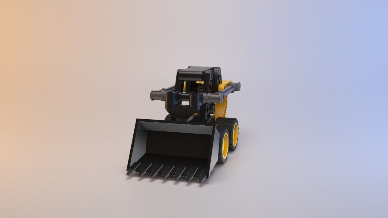 3D model Lego Technic - Mini Digger - 8418 VR / AR / low-poly | CGTrader
