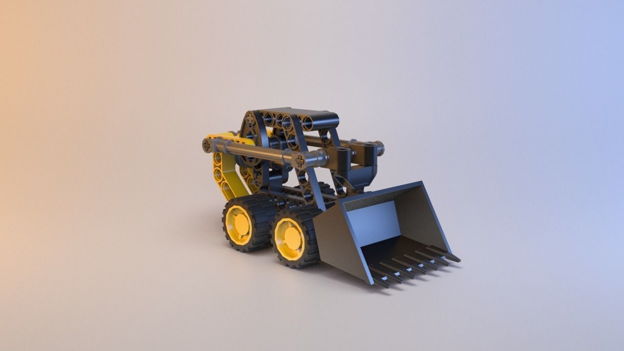 3D model Lego Technic - Mini Digger - 8418 VR / AR / low-poly | CGTrader