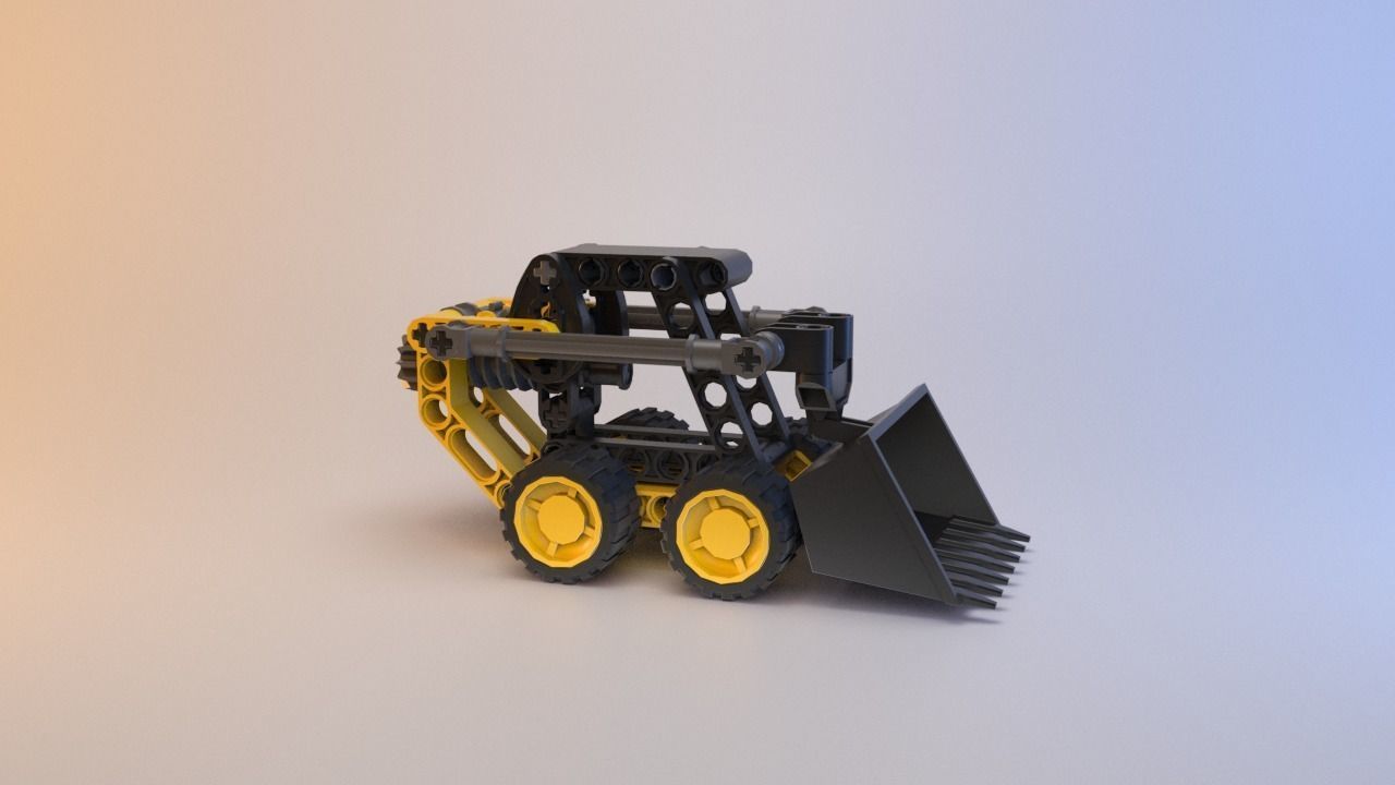 3D model Lego Technic - Mini Digger - 8418 VR / AR / low-poly | CGTrader