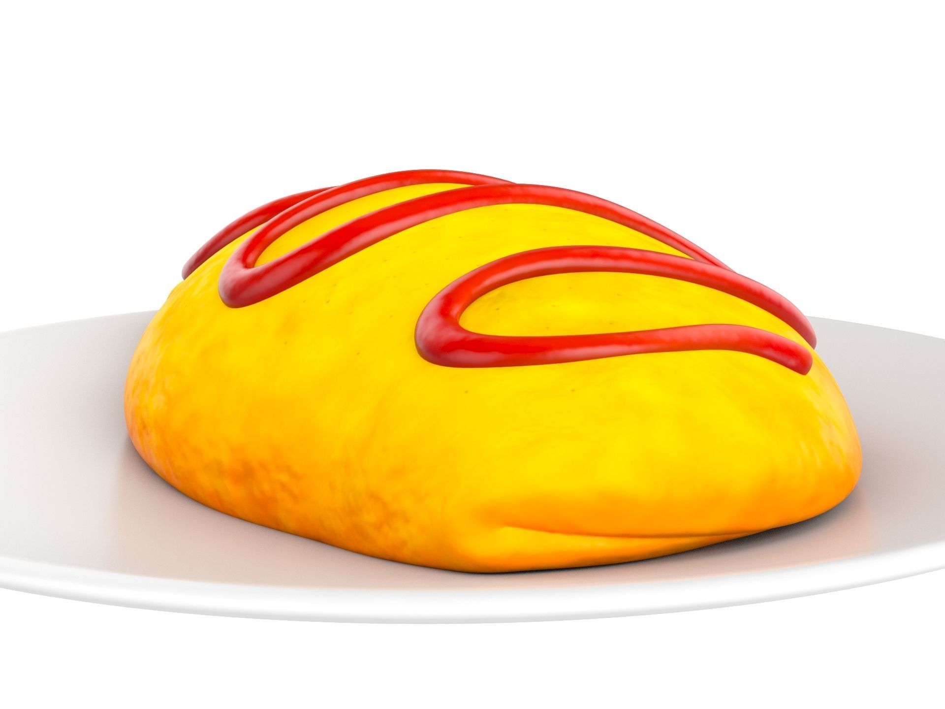 Omelet 3D model | CGTrader