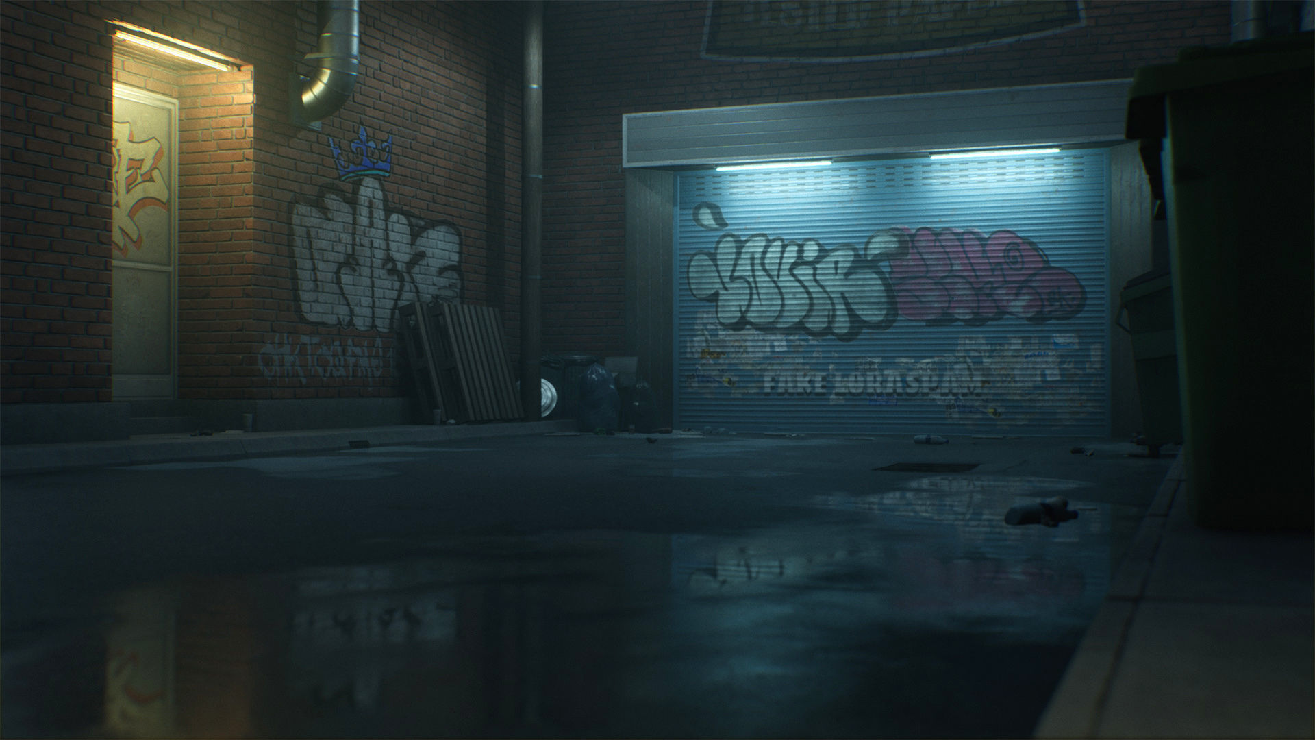 3D model Downtown Alley VR / AR / low-poly | CGTrader