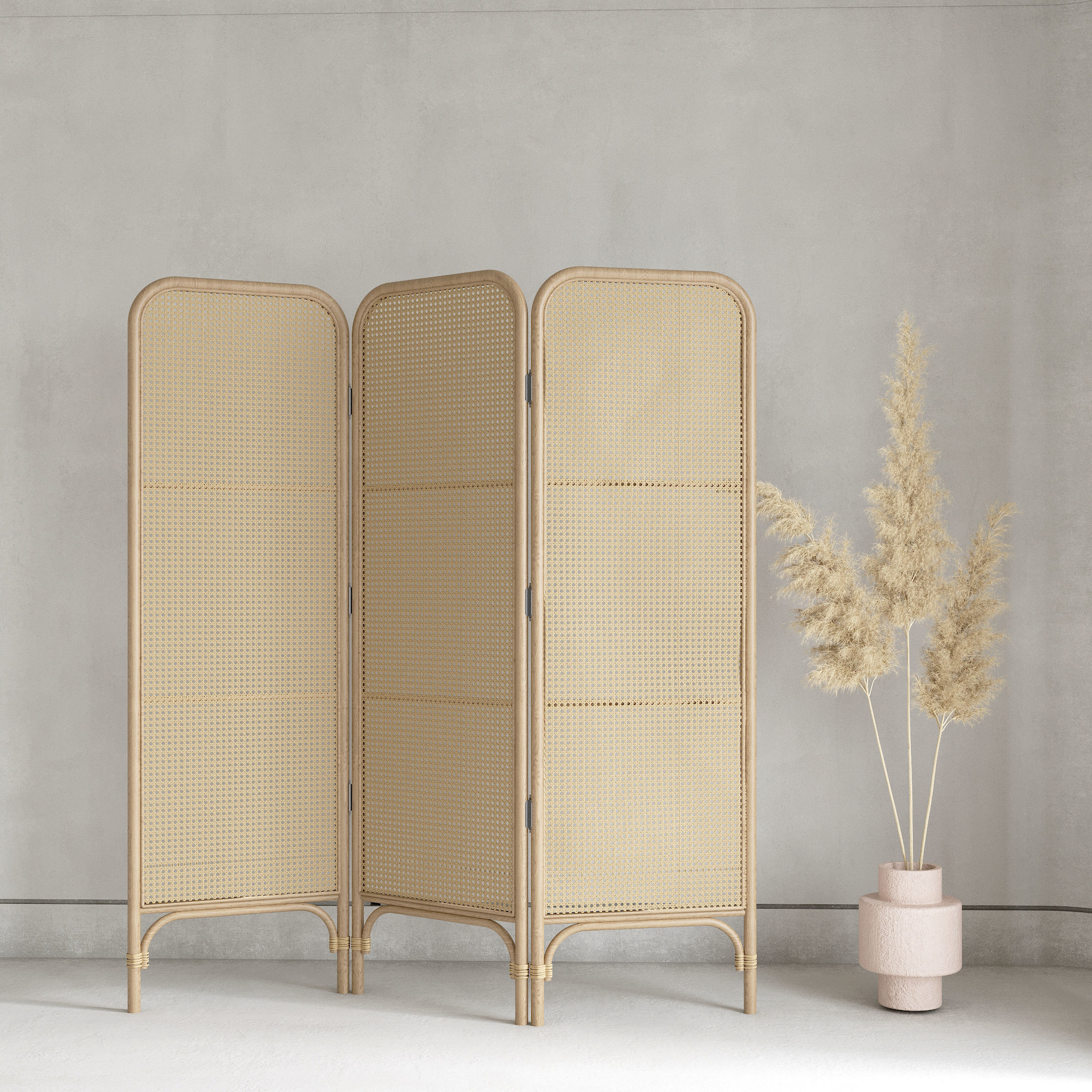 Rattan divider 3D model | CGTrader