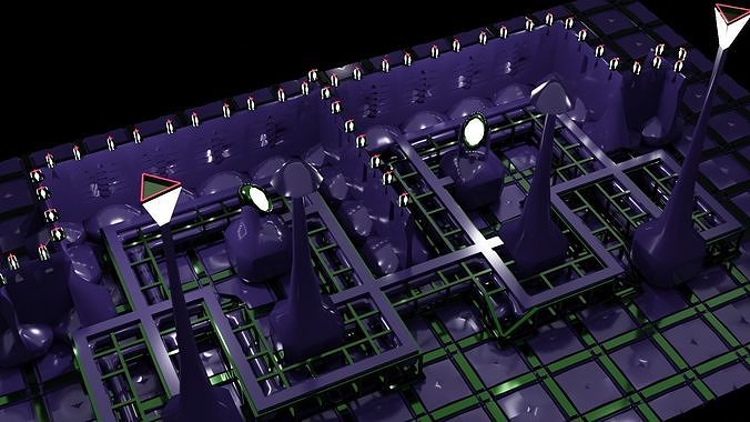 3D model StarShips Base Blocks 2 VR / AR / low-poly | CGTrader