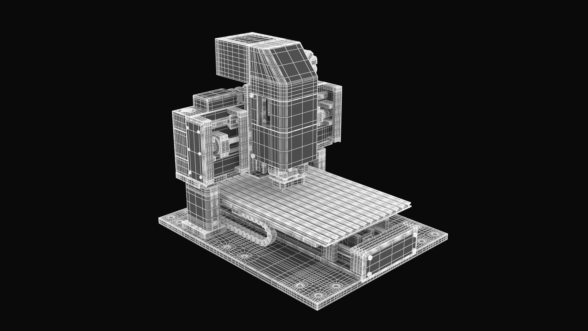 CNC Router Engraving Drilling Milling machine 3D model | CGTrader