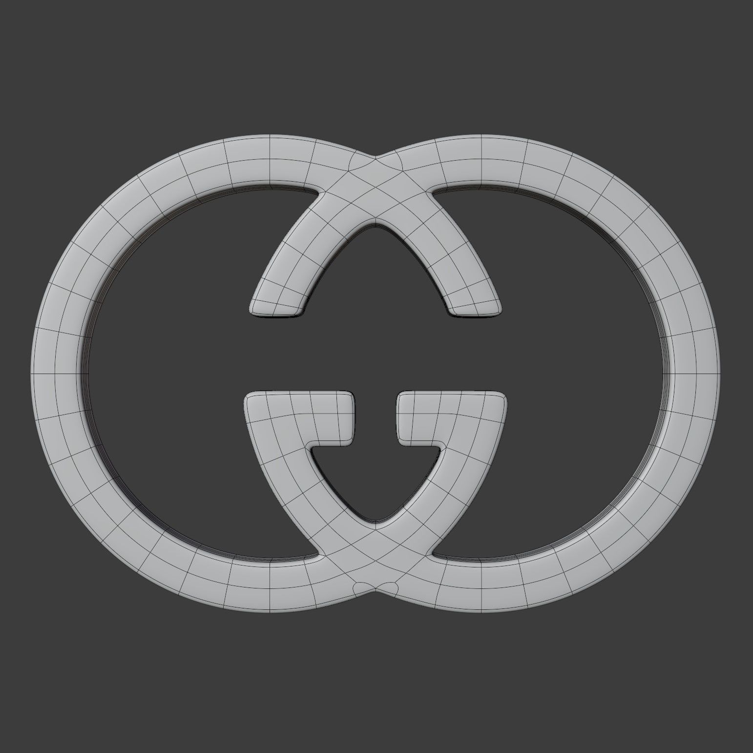 Gucci Logo 3D model | CGTrader