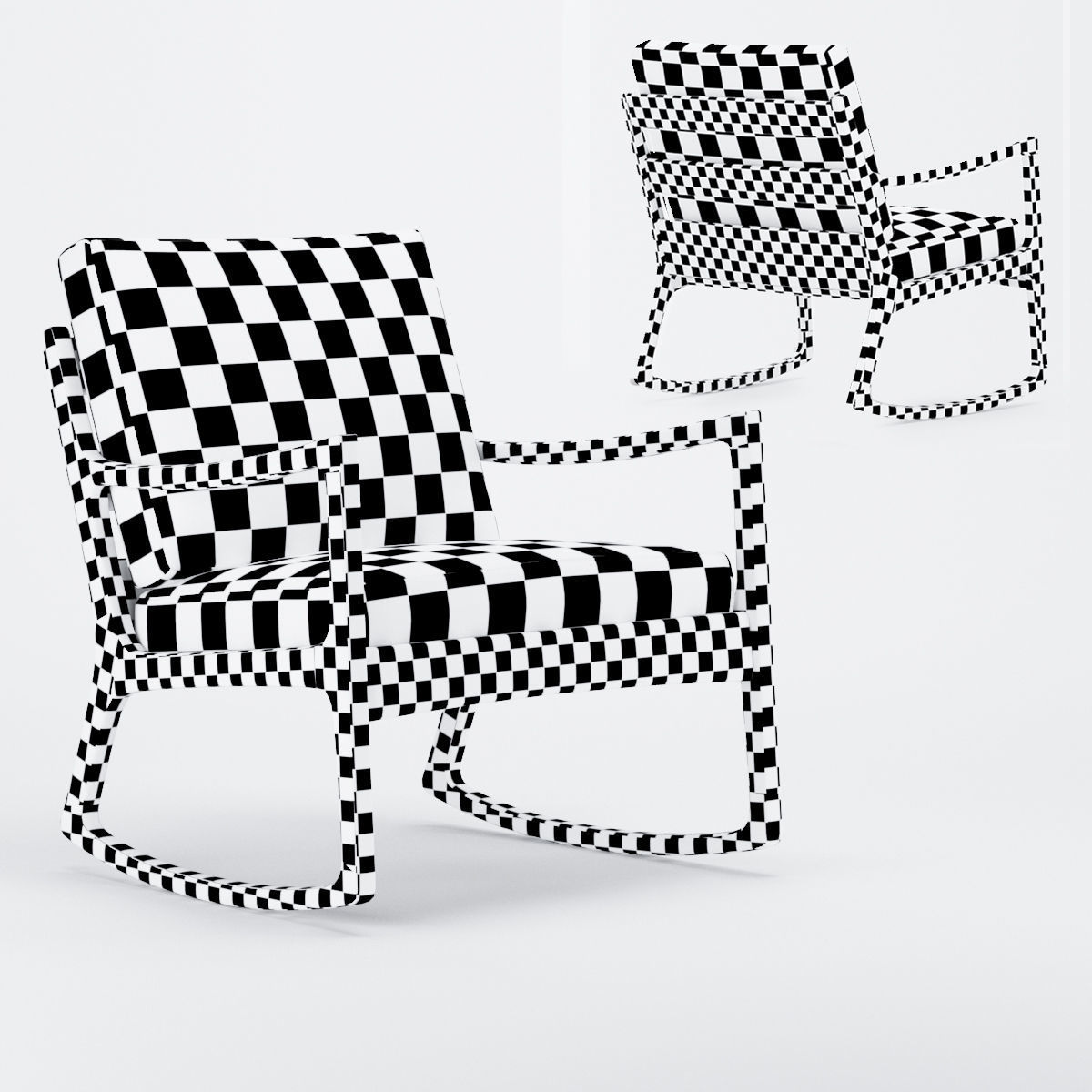 Senator Rocking Easy Chair 3D model | CGTrader