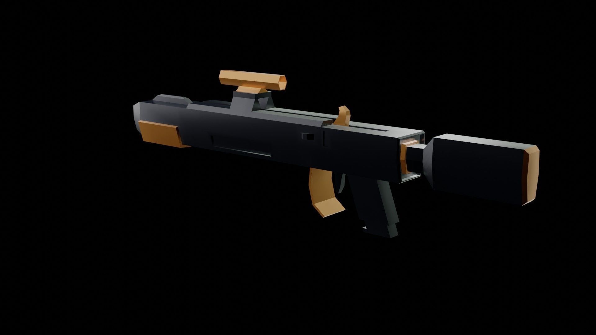 Low Poly Sci-Fi Weapon free VR / AR / low-poly 3D model | CGTrader