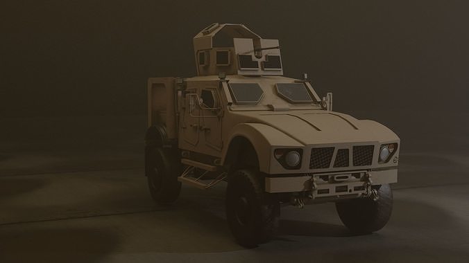 Military Vehicle Turret Oshkosh M-ATV MRAP free VR / AR / low-poly 3D ...