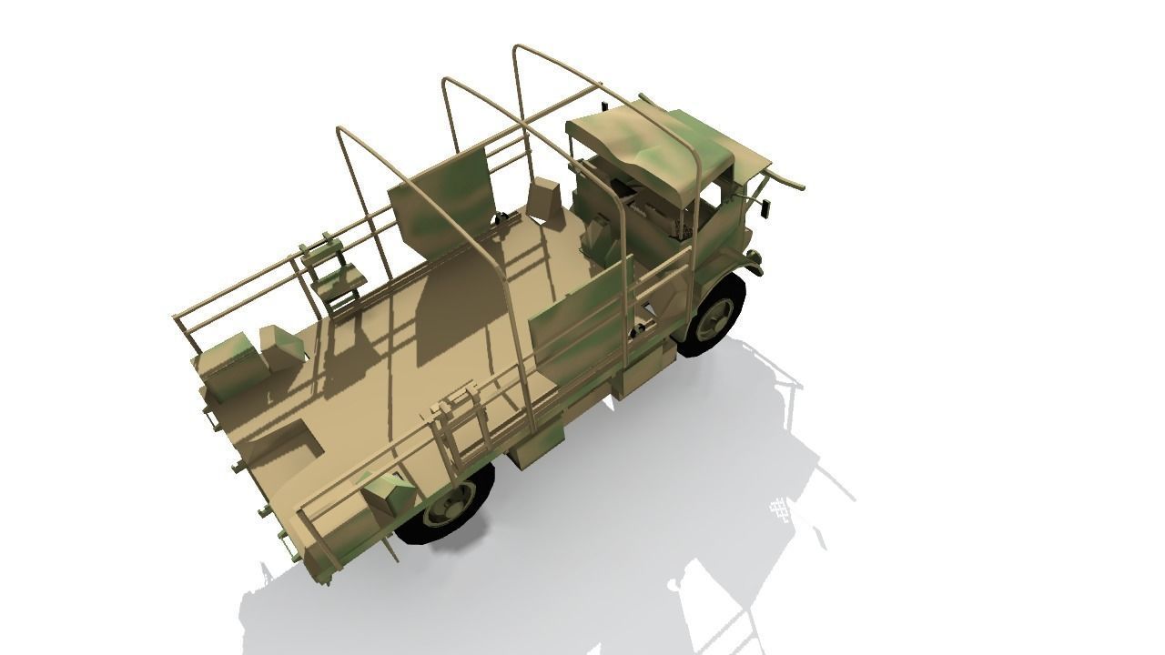 3D model Bedford QL Military Truck VR / AR / low-poly | CGTrader