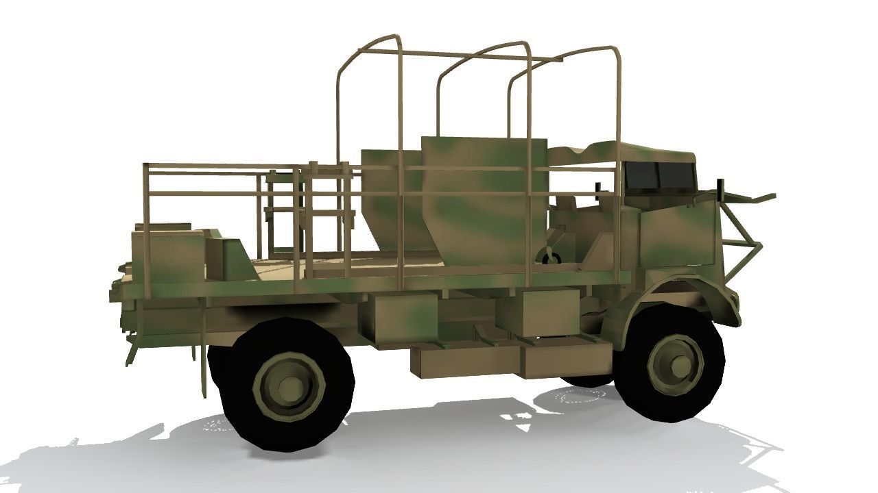 3D model Bedford QL Military Truck VR / AR / low-poly | CGTrader
