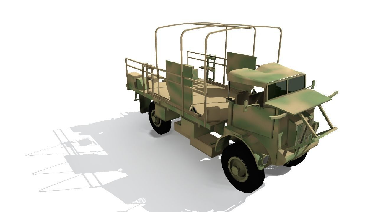 3D model Bedford QL Military Truck VR / AR / low-poly | CGTrader