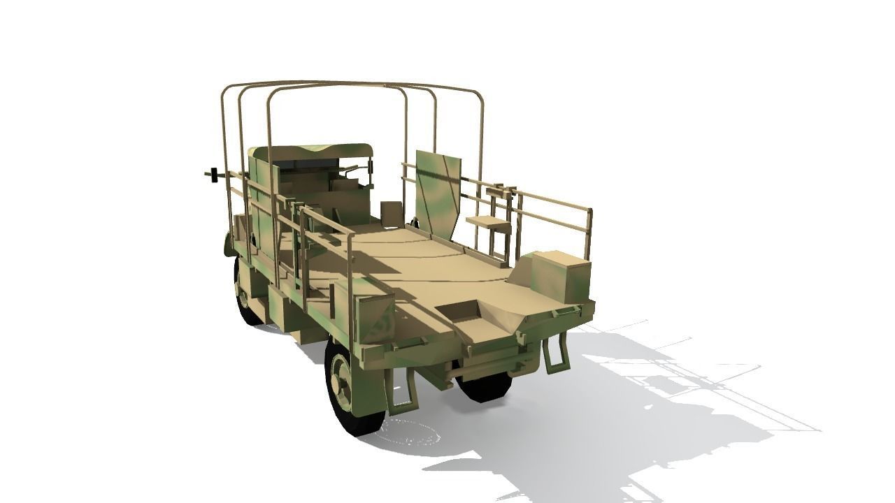 3D model Bedford QL Military Truck VR / AR / low-poly | CGTrader