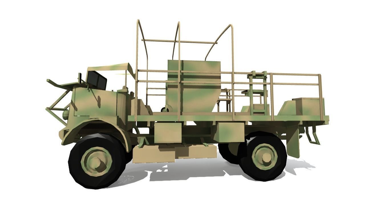 3D model Bedford QL Military Truck VR / AR / low-poly | CGTrader