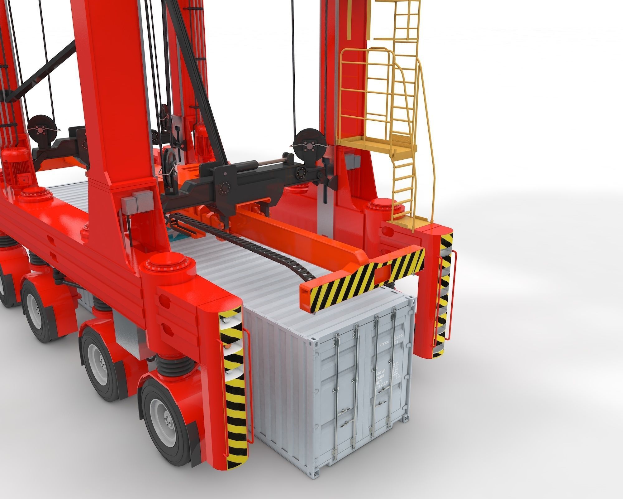 Container Handler and Straddle Carrier 3D Model Collection | CGTrader