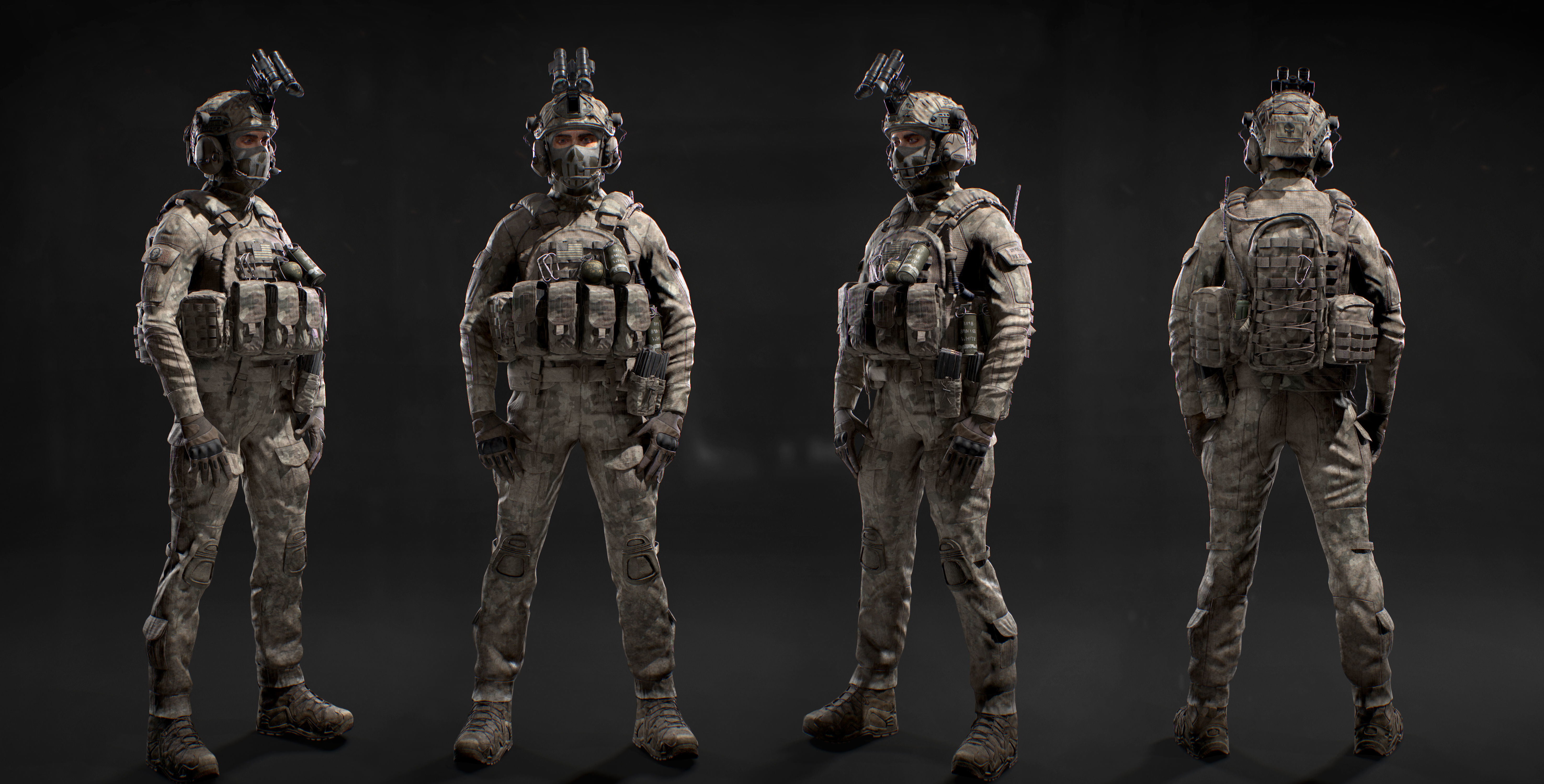 3D model US SOF Soldier VR / AR / low-poly | CGTrader