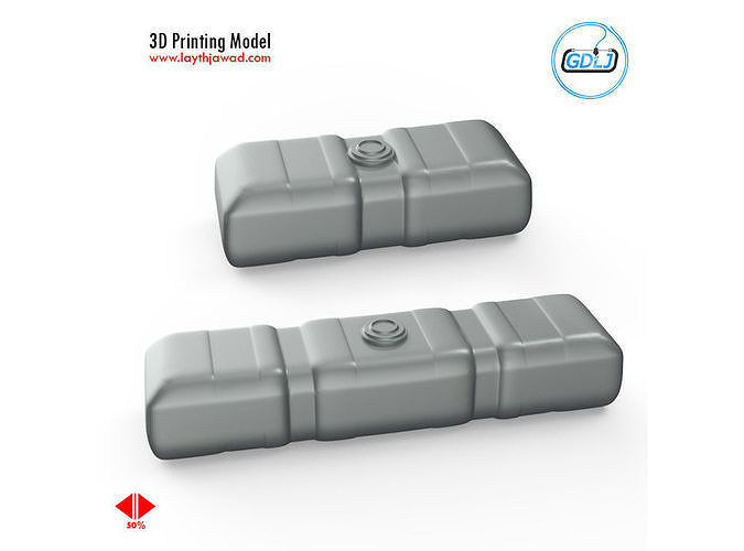 Vehicle Fuel Tank 3D model 3D printable | CGTrader