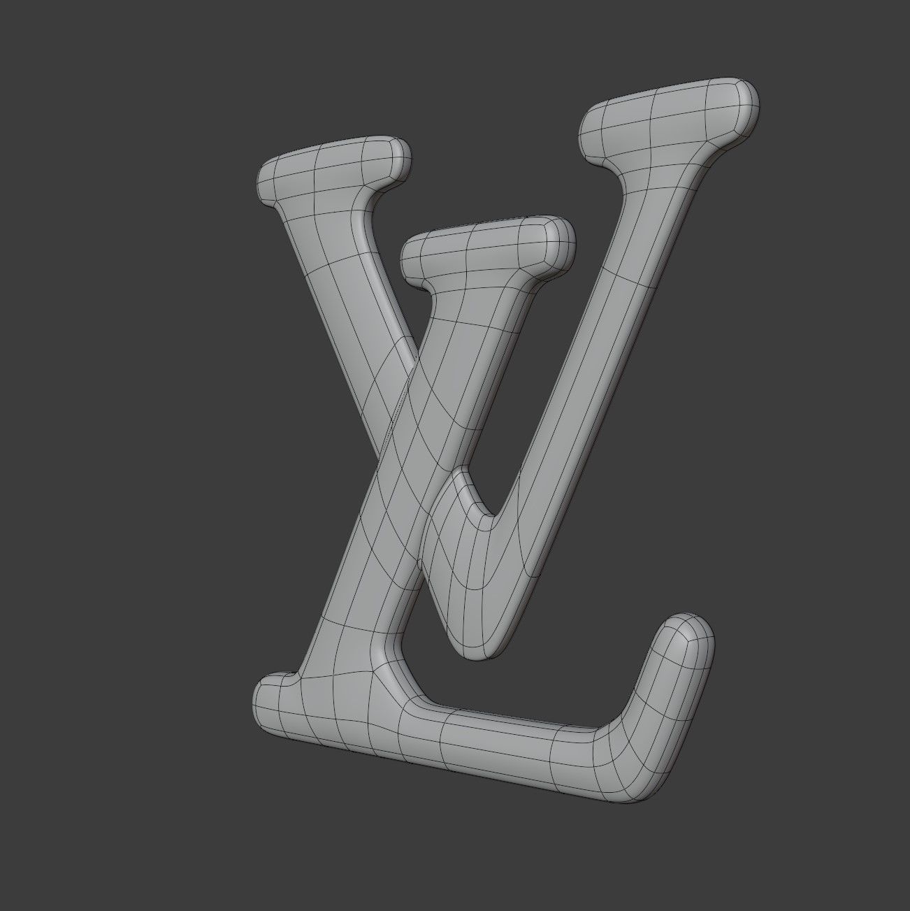 Louis Vuitton Logo 3D model | CGTrader