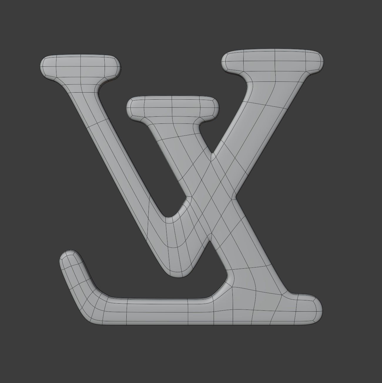 Louis Vuitton Logo 3D model | CGTrader