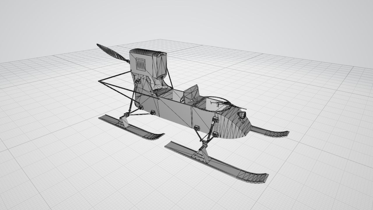 RF-8 Soviet Aerosan 3D model | CGTrader