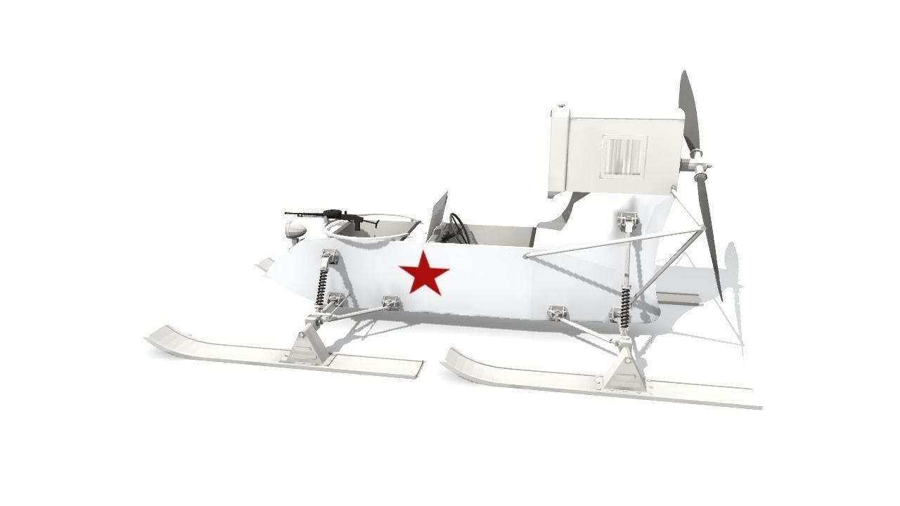 RF-8 Soviet Aerosan 3D model | CGTrader