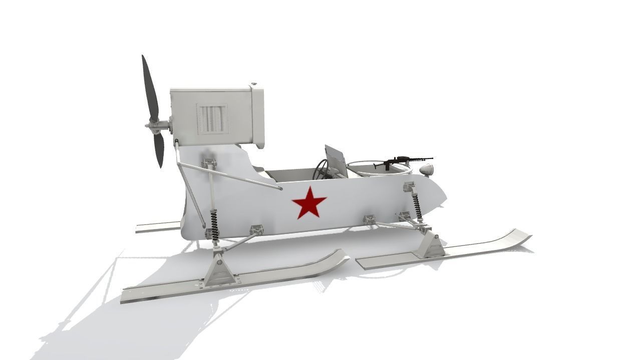 RF-8 Soviet Aerosan 3D model | CGTrader