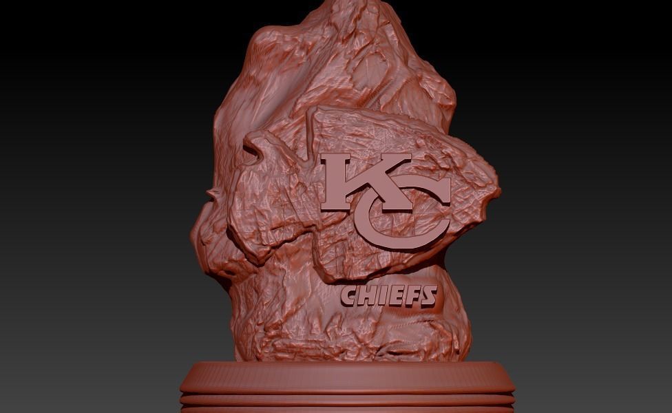 Statue The Kansas City Chiefs - NFL - model 3d print - CNC wood 3D ...