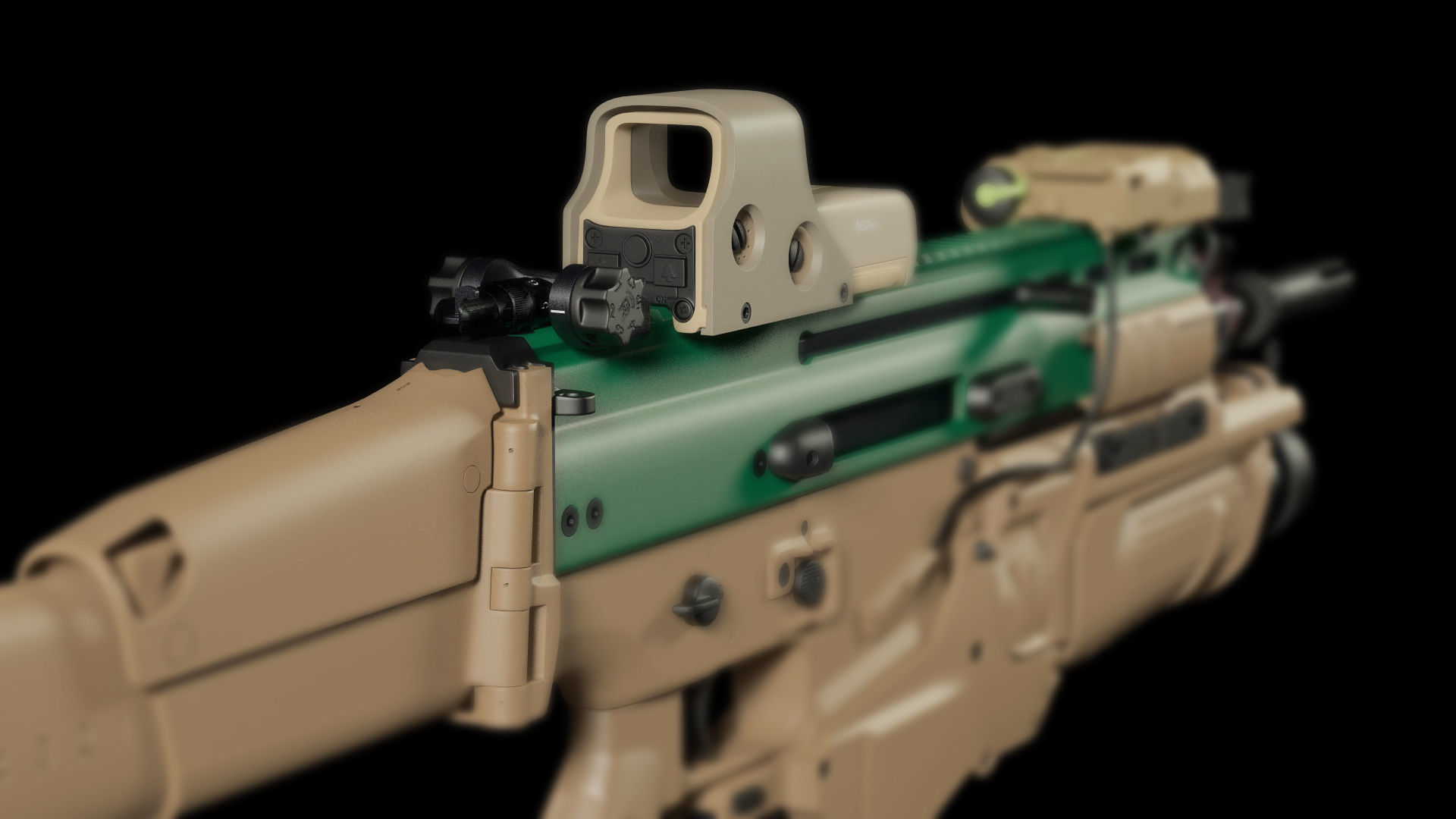 FN SCAR-H 3D Model With Equipments 3D model | CGTrader