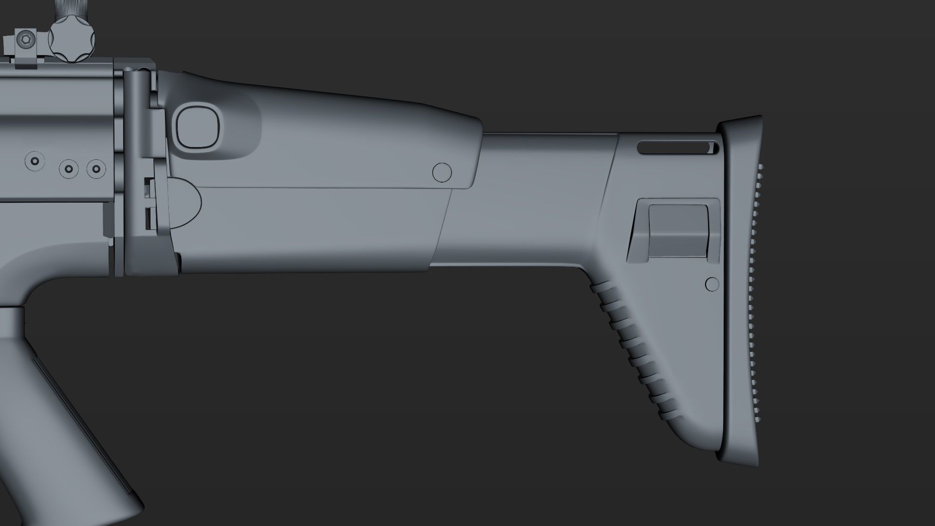 FN SCAR-H 3D Model With Equipments 3D model | CGTrader