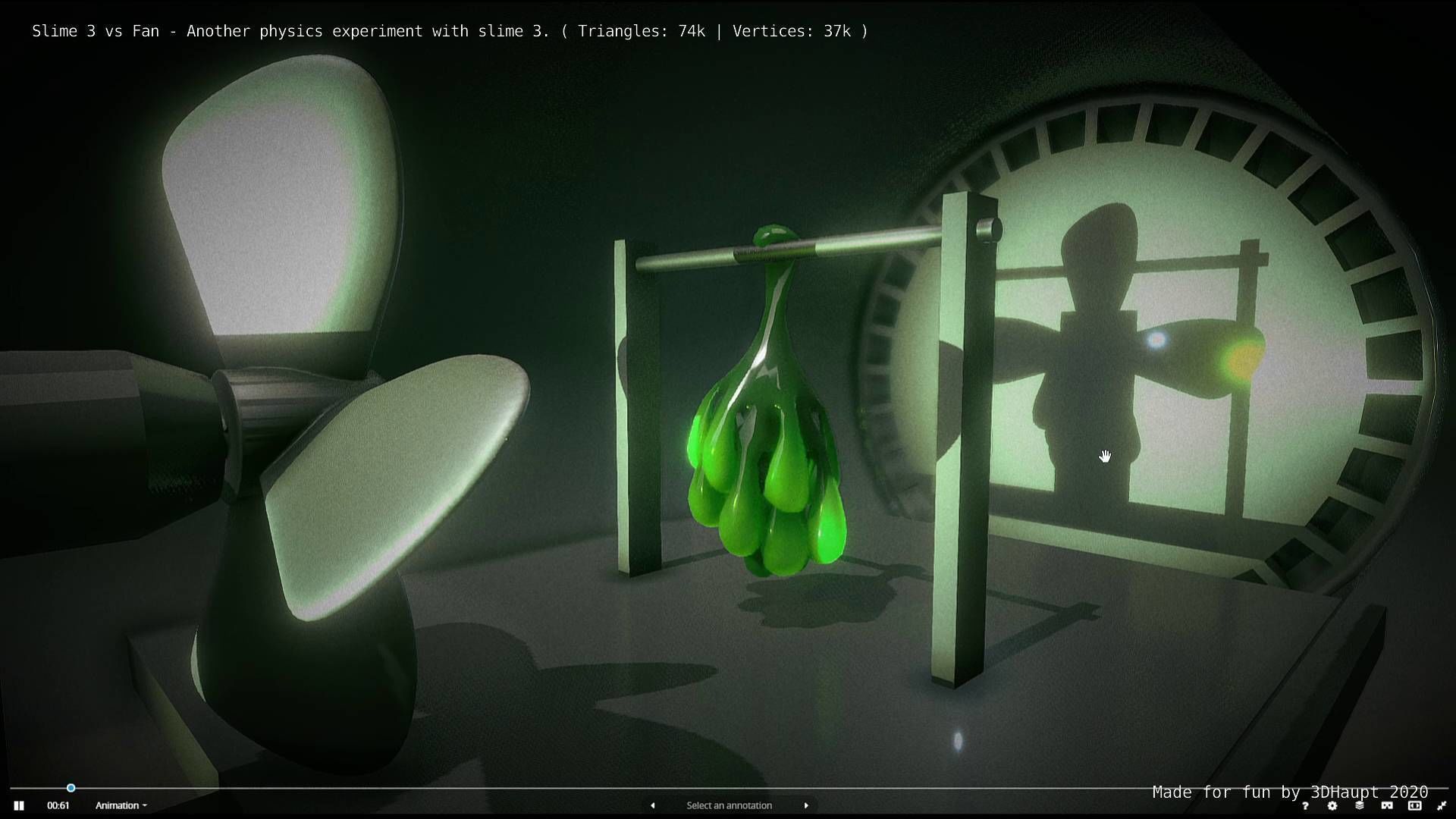 Slime 3 vs Fan free 3D model animated | CGTrader