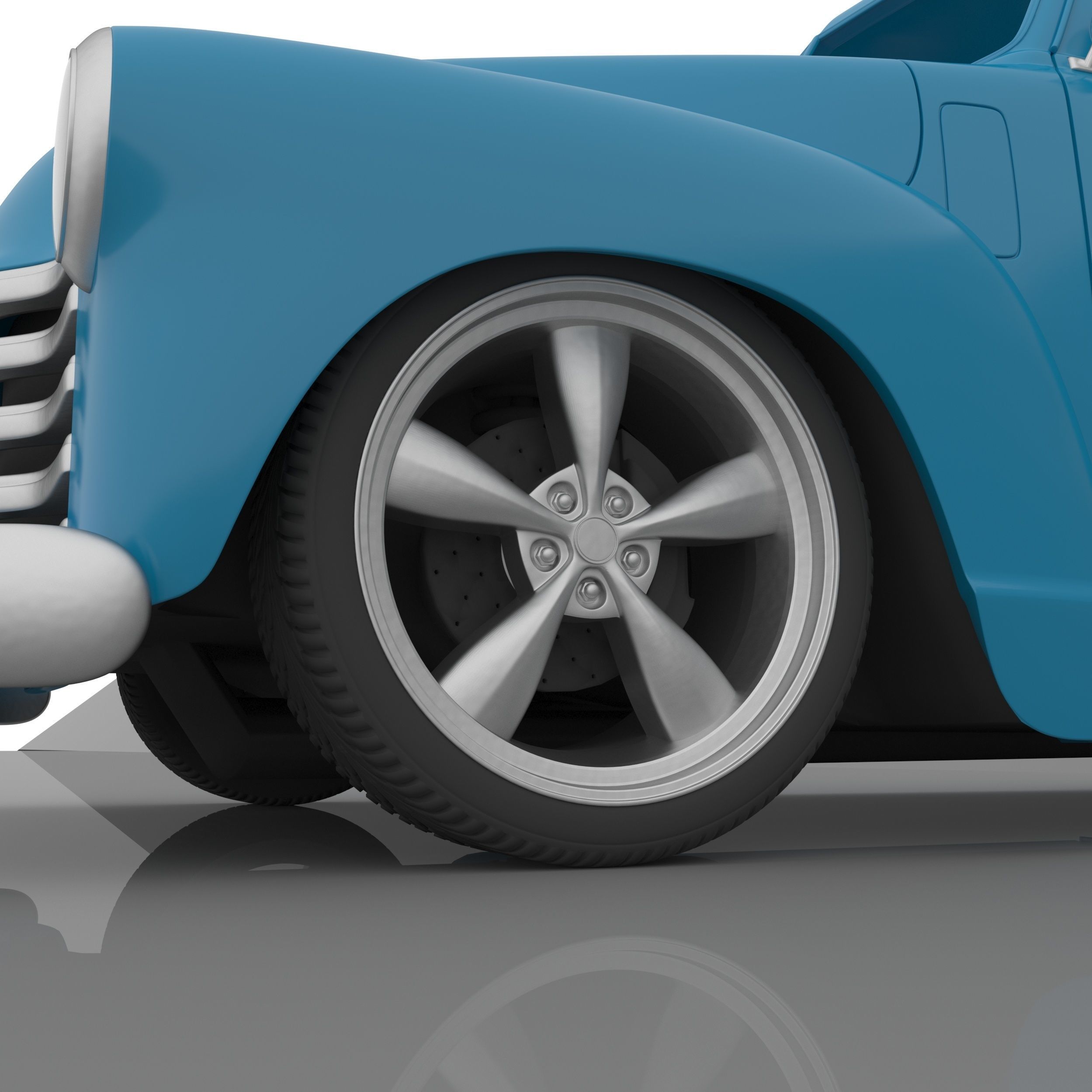 Chevrolet 3100 Pickup 1950 Classic for 3D Printing STL File 3D model 3D ...