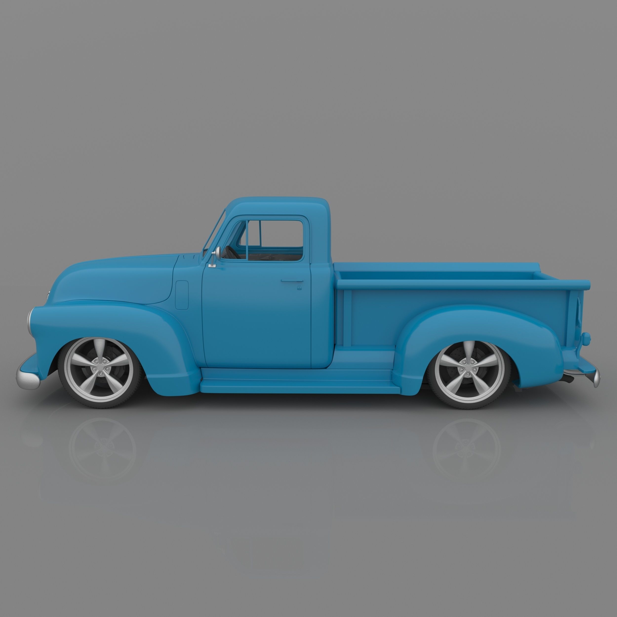Chevrolet 3100 Pickup 1950 Classic for 3D Printing STL File 3D model 3D ...