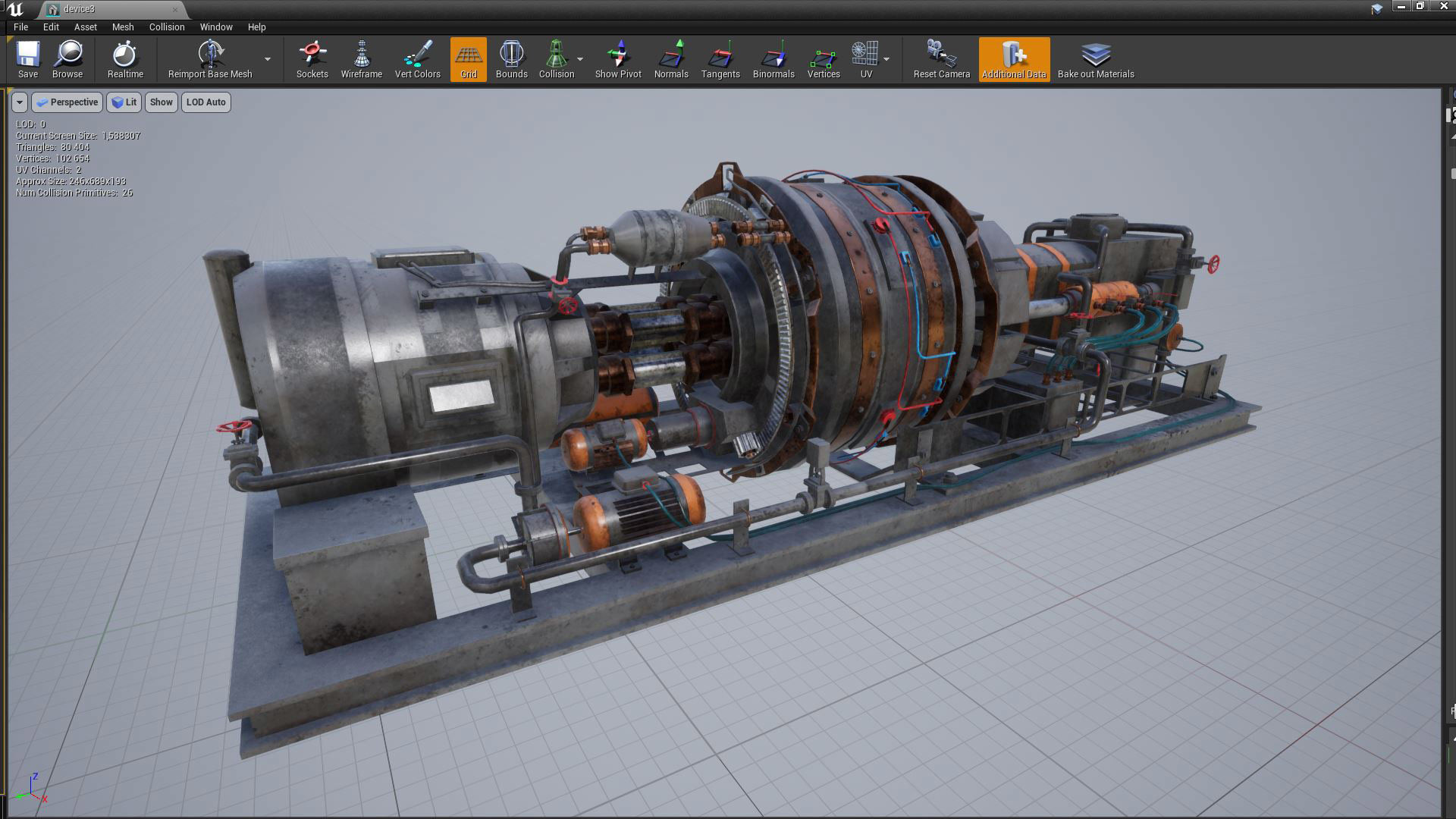 3D model Machinery devices pack for Unreal engine VR / AR / low-poly ...