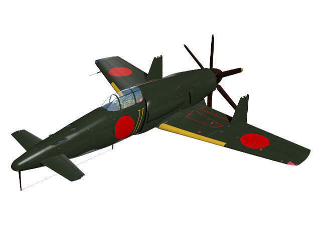 Kyusyu J7W1 Shinden 3D model | CGTrader