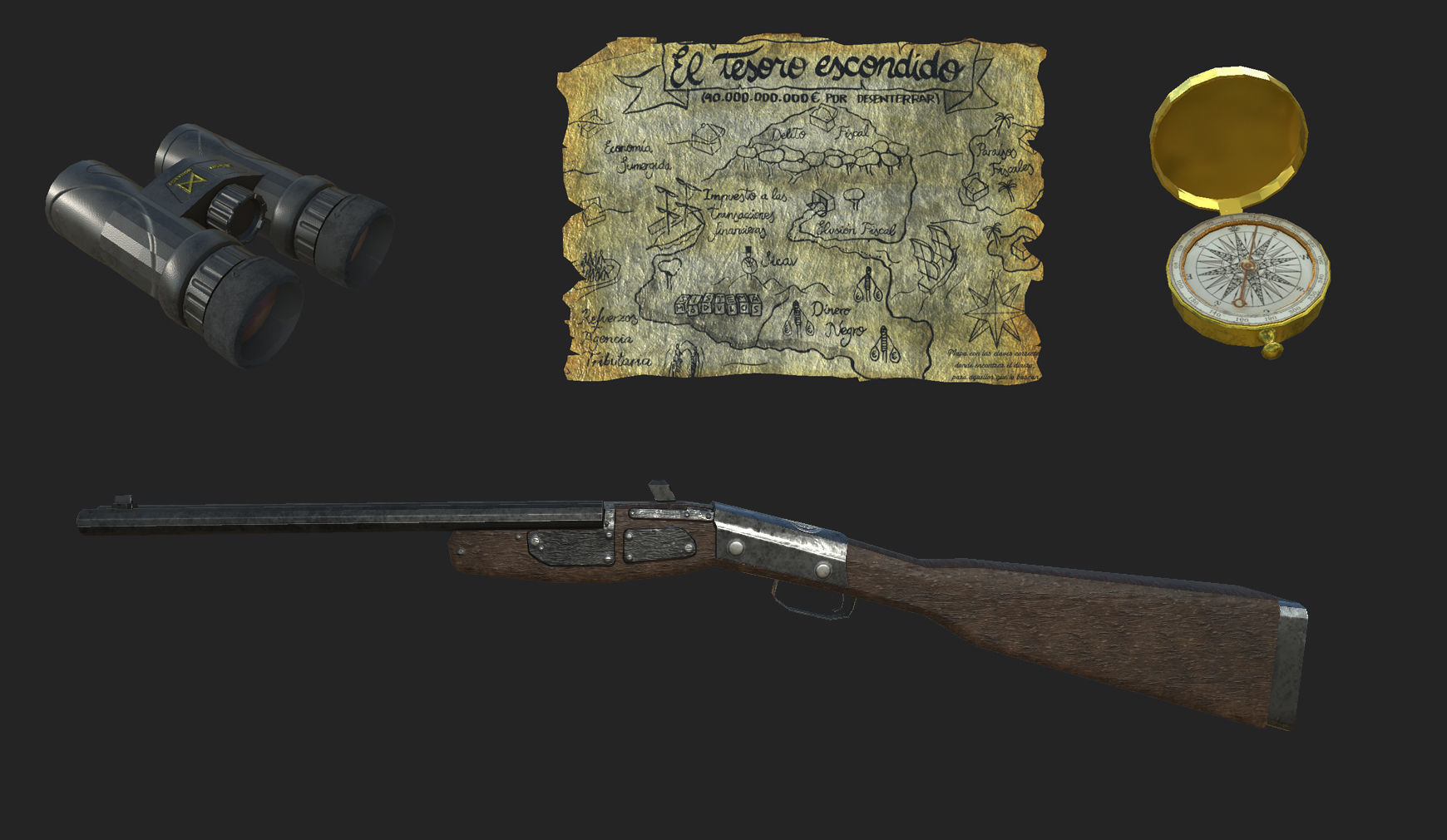 3D model EXPLORER GEAR VR / AR / low-poly | CGTrader