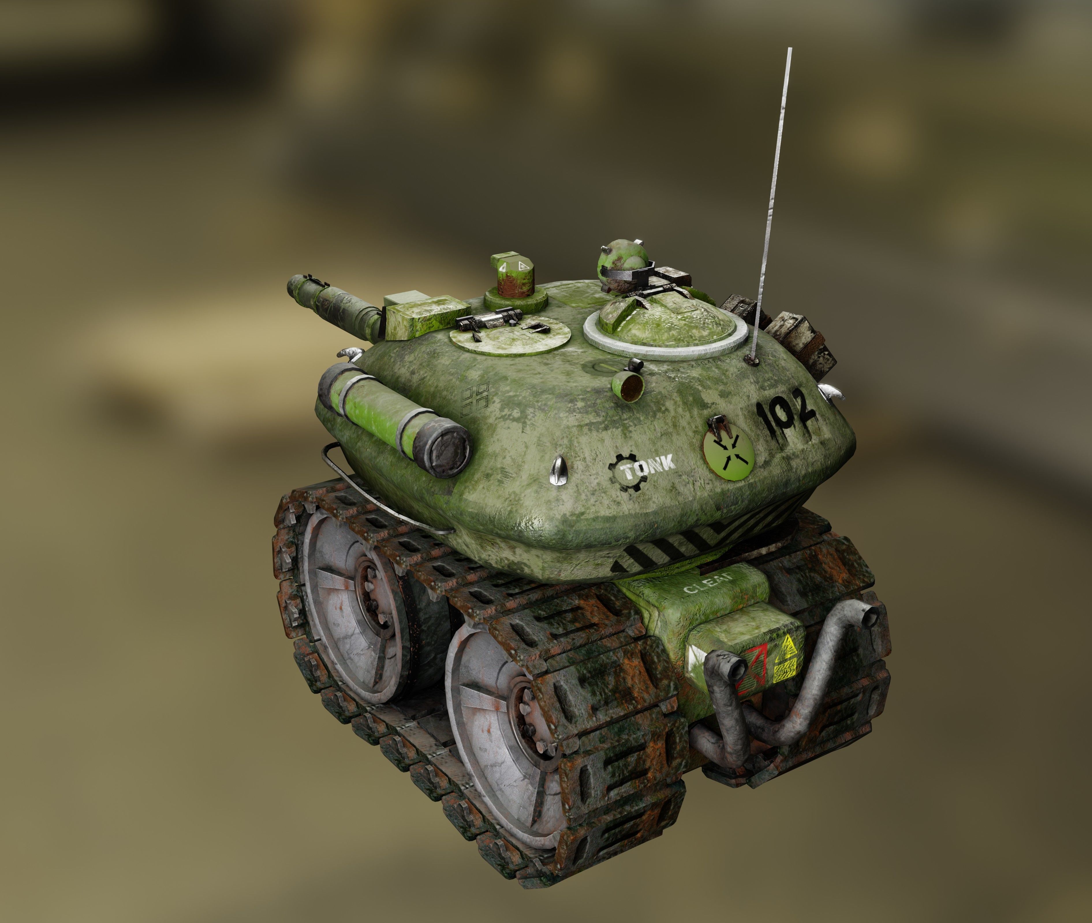 3D model Tonk tank VR / AR / low-poly | CGTrader