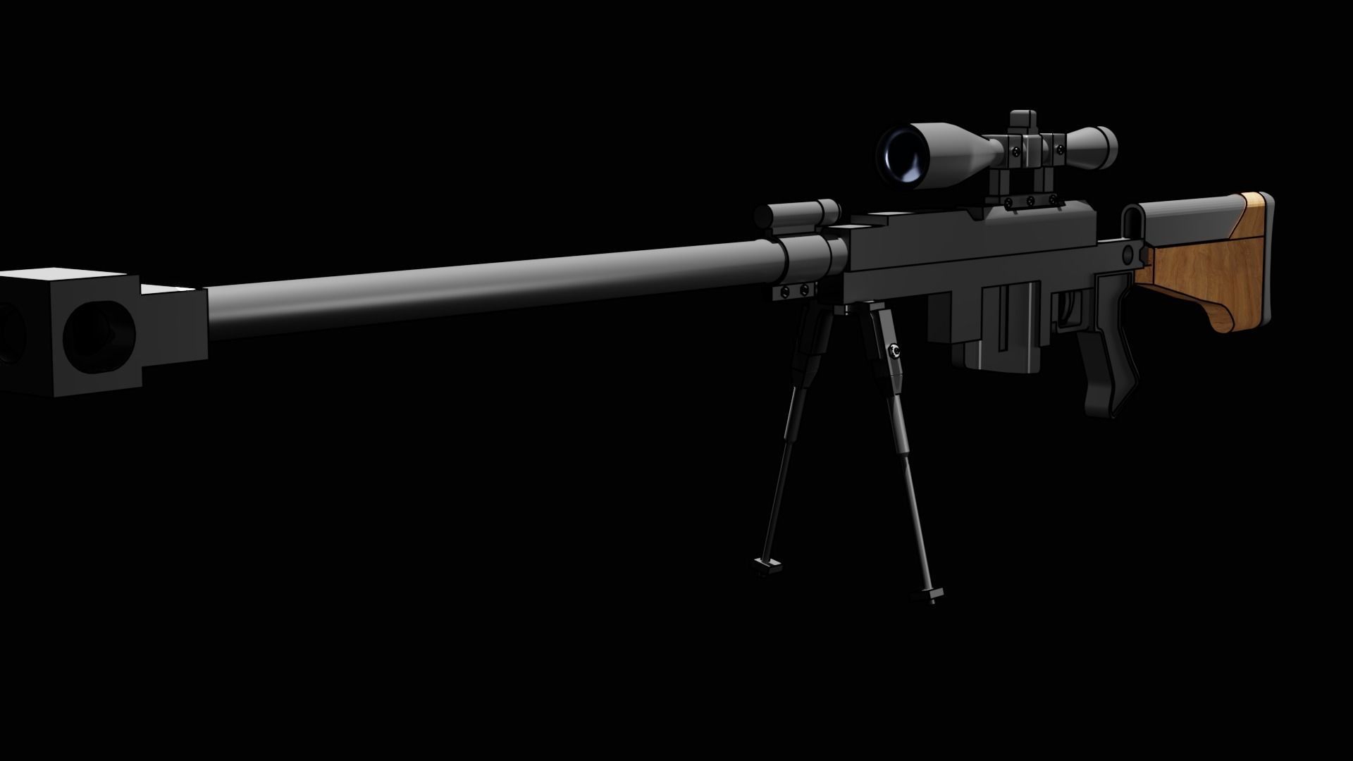 Hecate 2 sniper rifle free VR / AR / low-poly 3D model | CGTrader