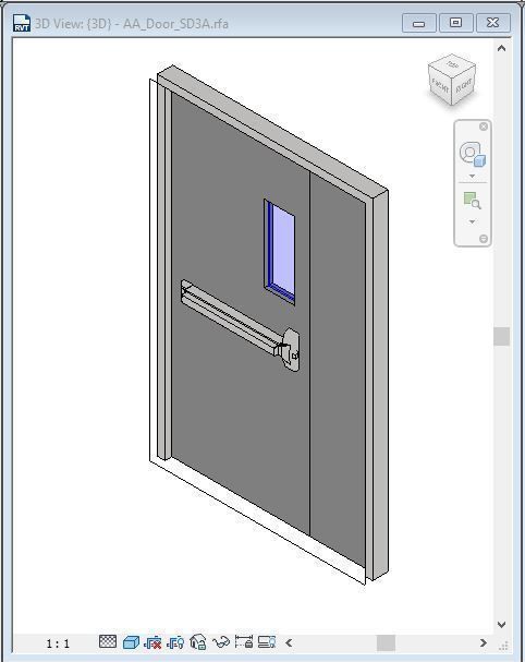 Basic Steel Door 3D model | CGTrader